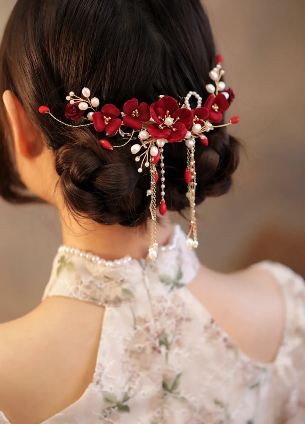 Chinese Wedding Hairpin | Qipao Bridal Hair Accessories