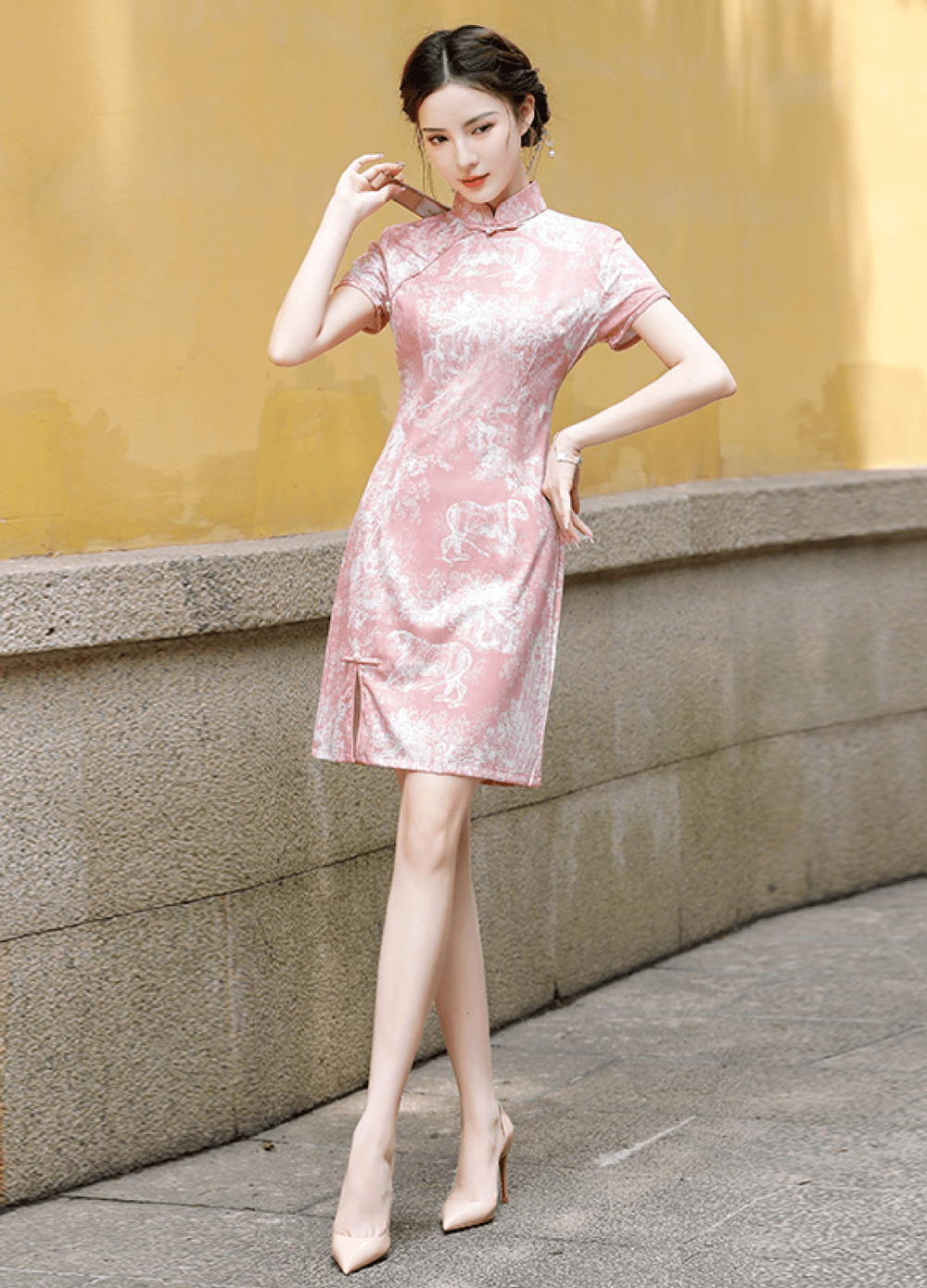 Pink Qipao & Cheongsam | Buy Pink Chinese Dresses